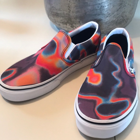Vans | Shoes | B2g New Vans Tye Die Colored Slide On Sneakers | Poshmark